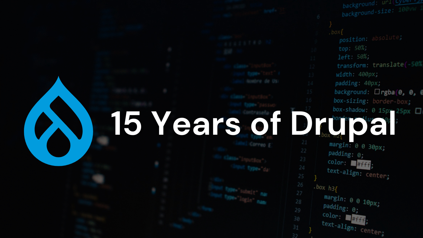 15 Years of Drupal: A look back at the platform that started it all ... 15 Years of Drupal: A look back at the platform that started it all ...